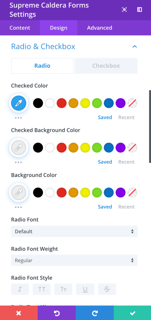 Caldera Forms Module – Divi Supreme
