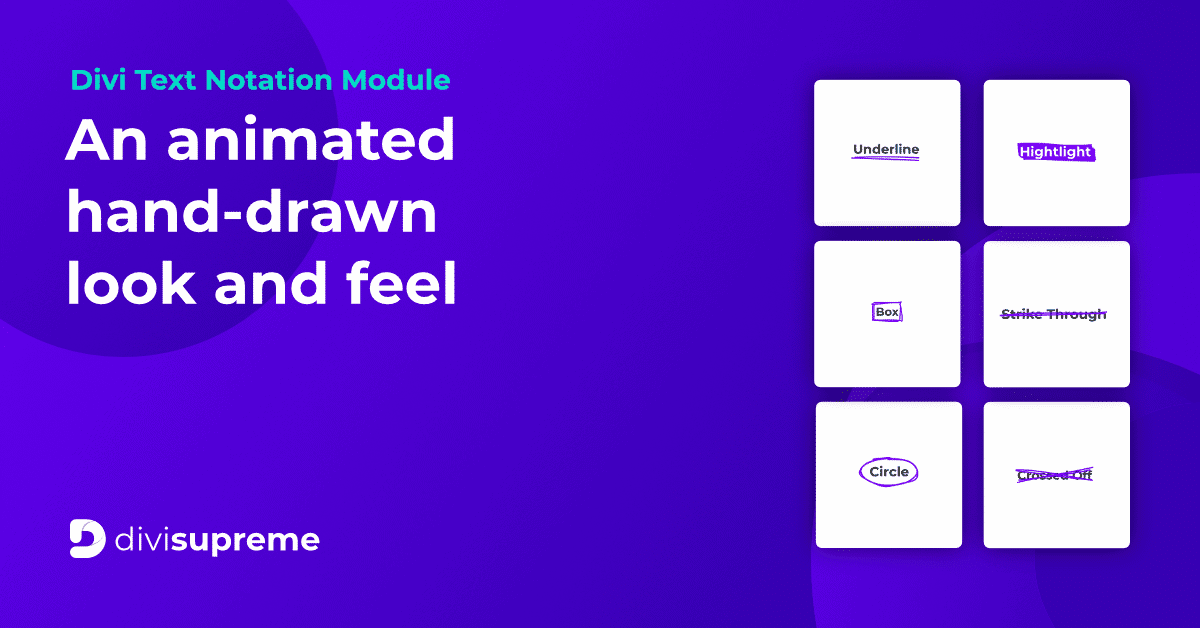 Divi Text Notation Module – Divi Supreme