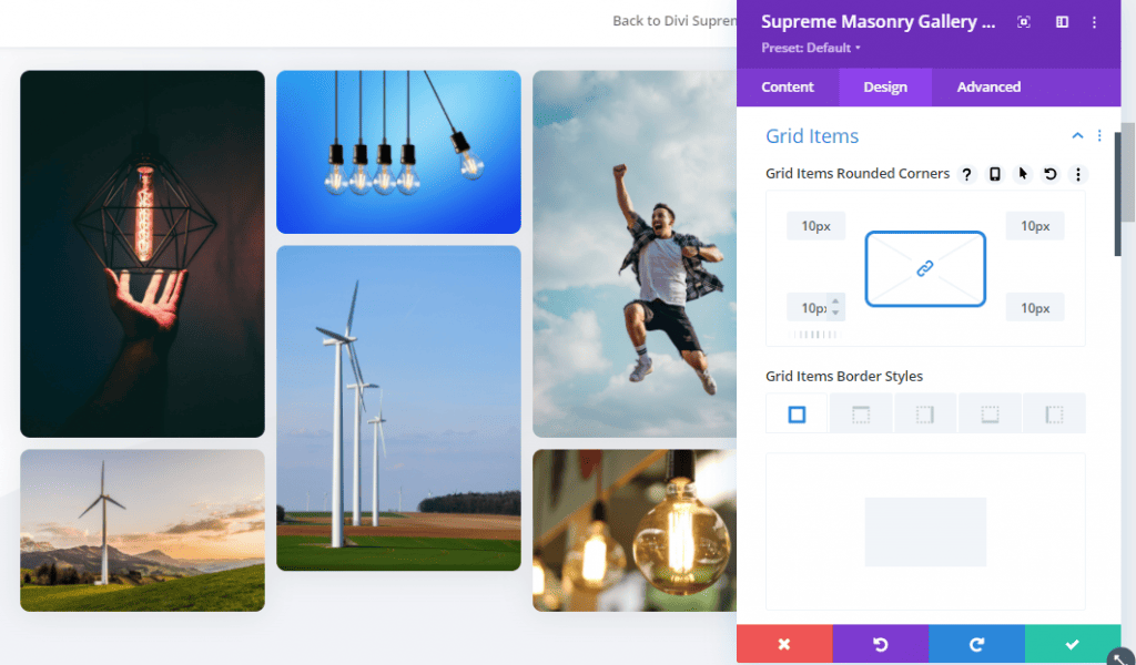 How to Create Masonry Gallery in Divi – Divi Supreme