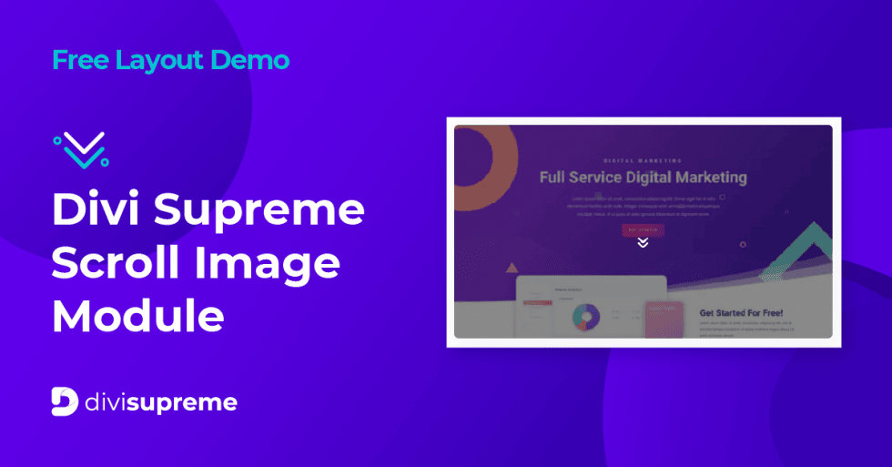 Free Layout Demo: Divi Supreme Scroll Image Module – Divi Supreme