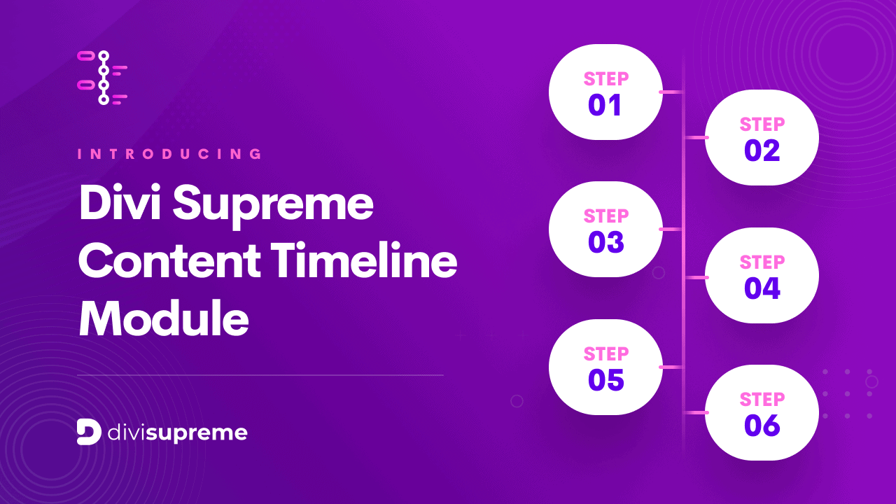 Divi Supreme Content Timeline Module – Divi Supreme