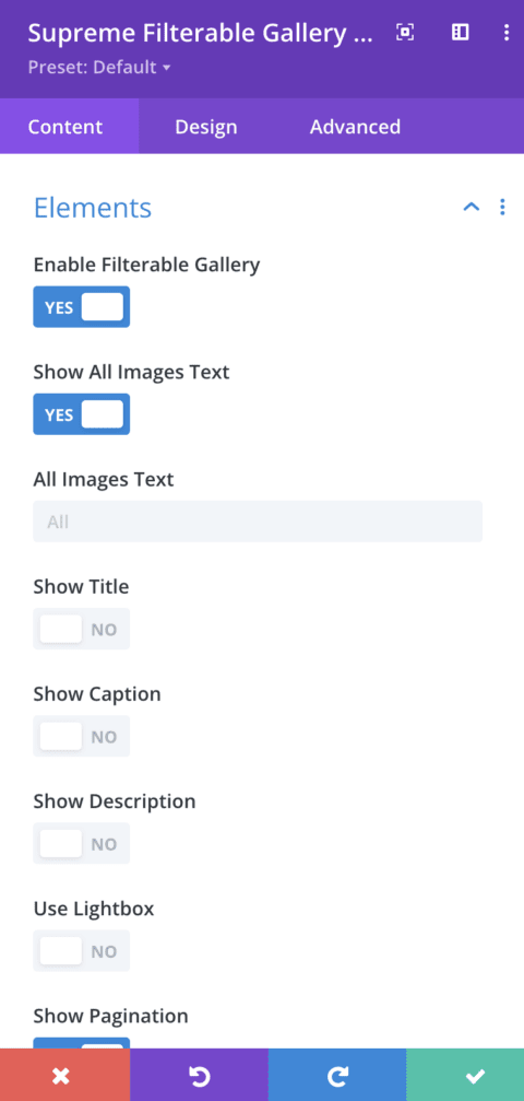 Divi Supreme Filterable Gallery Module – Divi Supreme